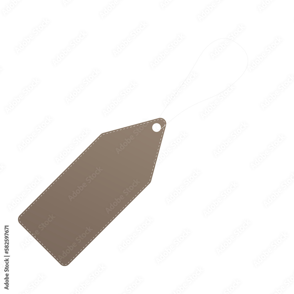 brown price tag on png transparent background, Vector illustration ...