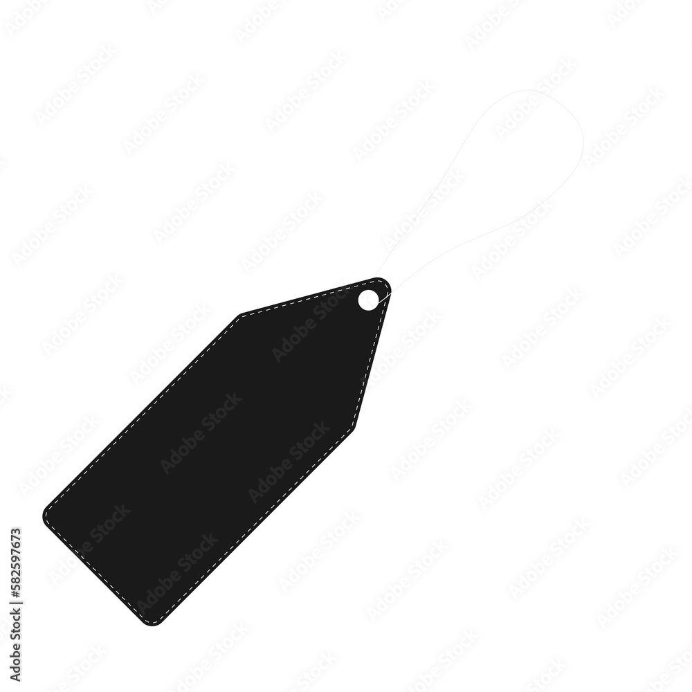 Black price tag on png transparent background, Vector illustration ...