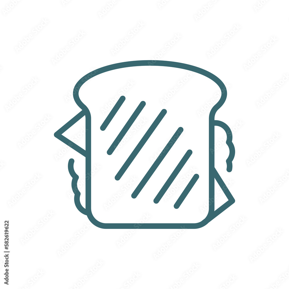 sandwich icon. Thin line sandwich icon from hotel and restaurant ...