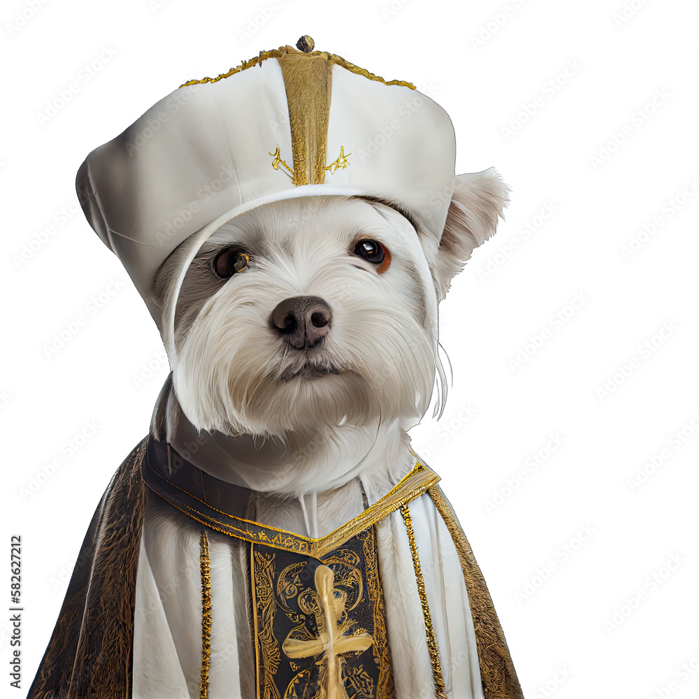 Dog Priest Outfit Costume, generated AI, generated, AI Stock ...