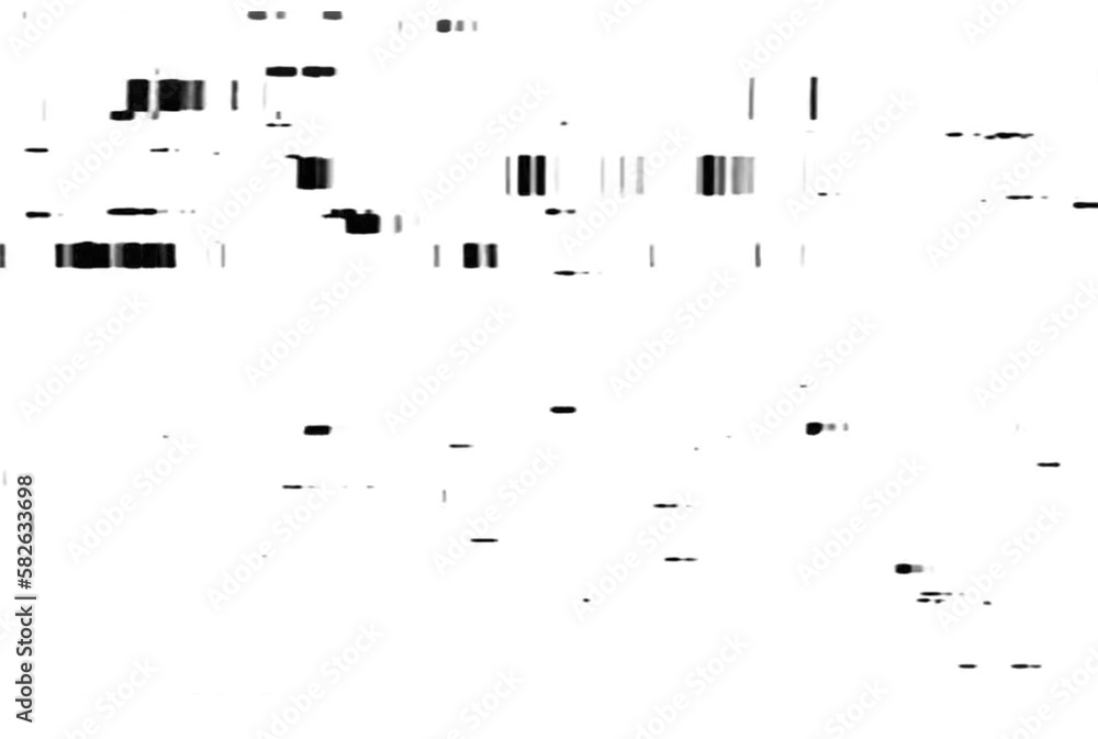 Horizontal distortion of broken video image on transparent background ...