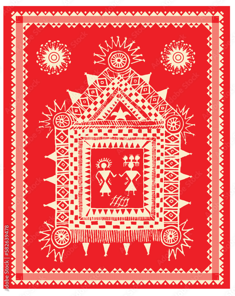 Warli Art On Wall