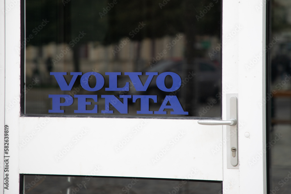 Volvo penta marine ship shop Dealership sign text store car motor boat ...