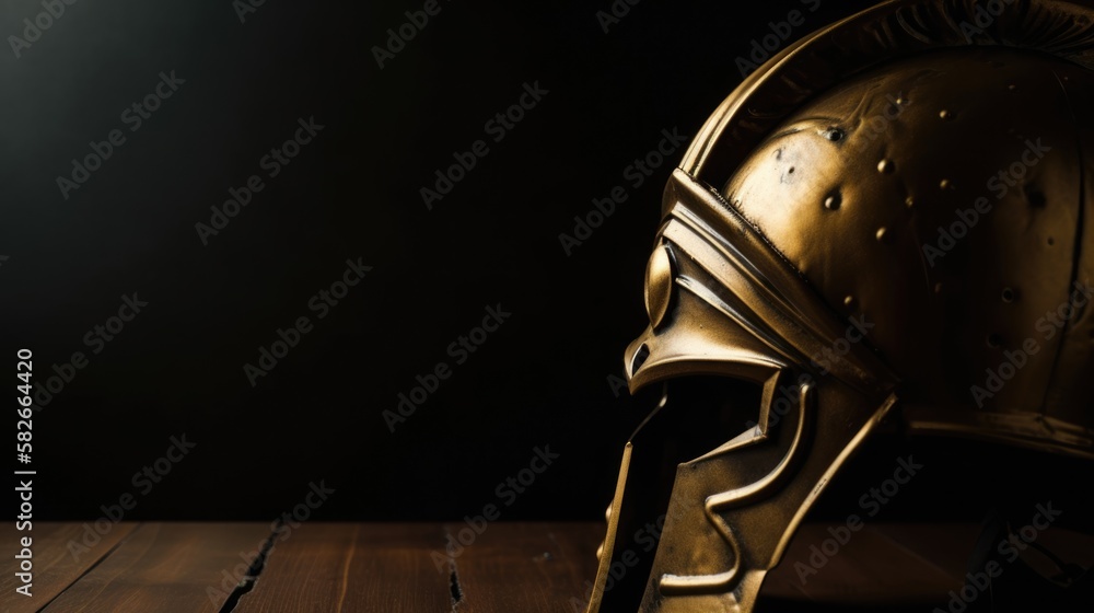Golden Gladiator Helmet Texture with Copy Space for Your Next Graphic ...
