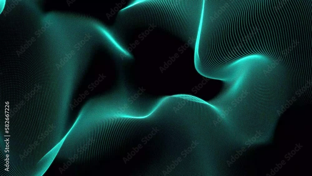 Vidéo Stock Blue color trapcode form wave background. Creative digital wave texture. Abstract ...