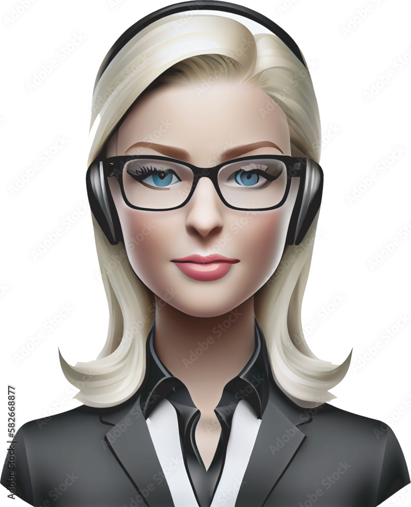 official woman avatar vector symbol icon human beautifull woman face in ...