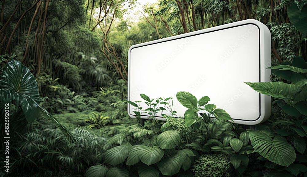 Illustrazione Stock Let the beauty of nature enhance your advertising ...