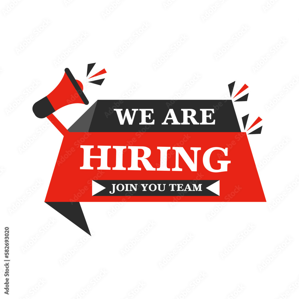 Vetor de Join our team banners. We are hiring communication poster ...