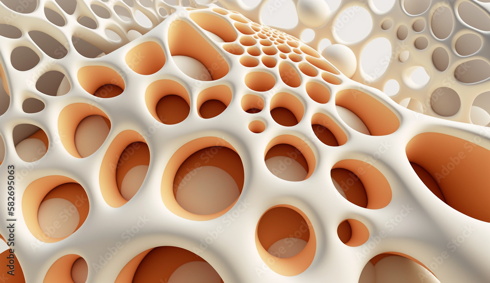 Abstract 3d rendered background design with shapes and structures ...