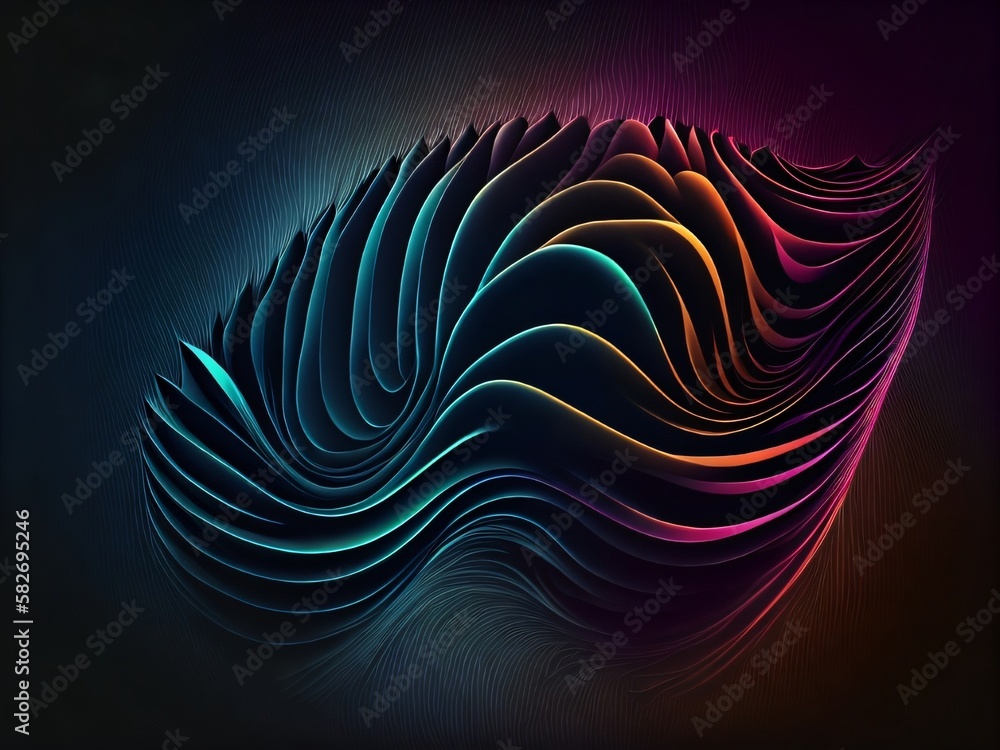 Fractal waves rendered in high resolution for use in scientific ...