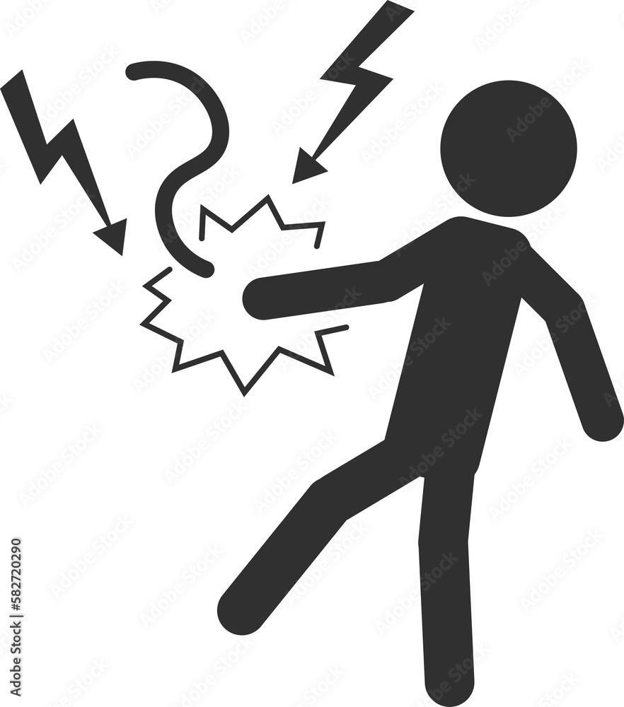 Electric Shocked Person