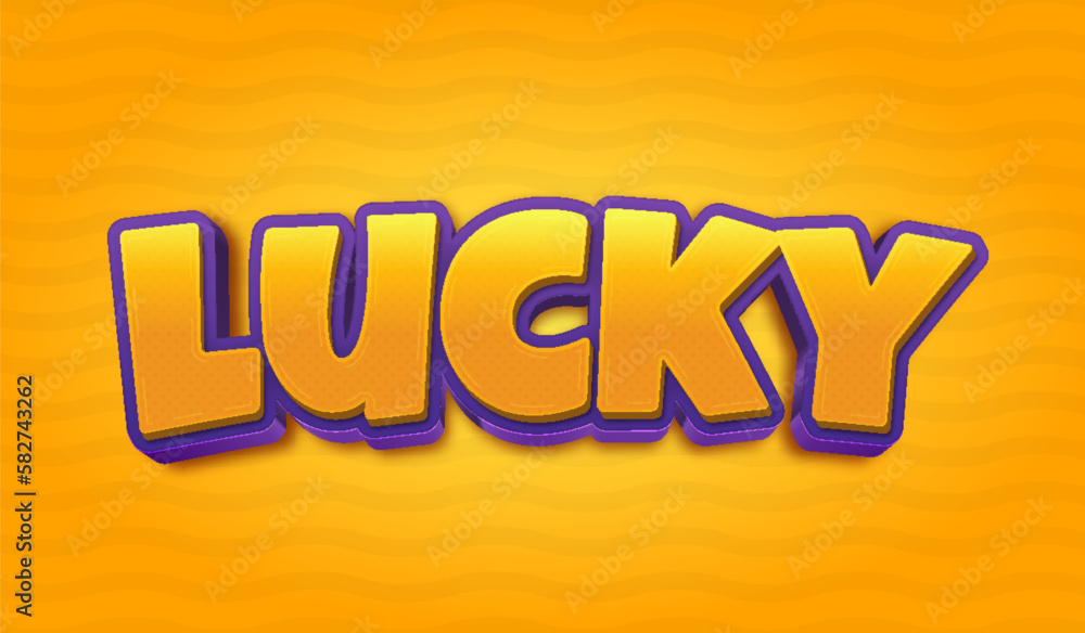 Editable 3D Text Effect with Fancy Fonts and Using Orange and Purple ...