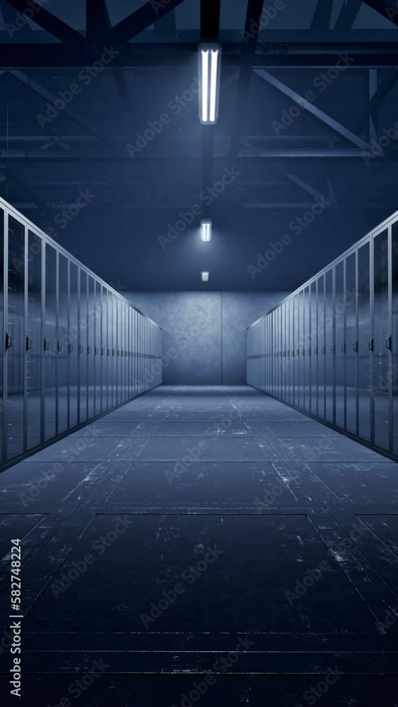 Server Racks in Server Room Data Center, Computer Network Security ...