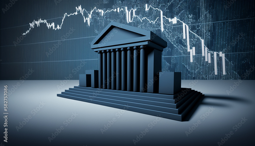 The bank icon depicts a picture of a dollar interest rate cut. Money ...