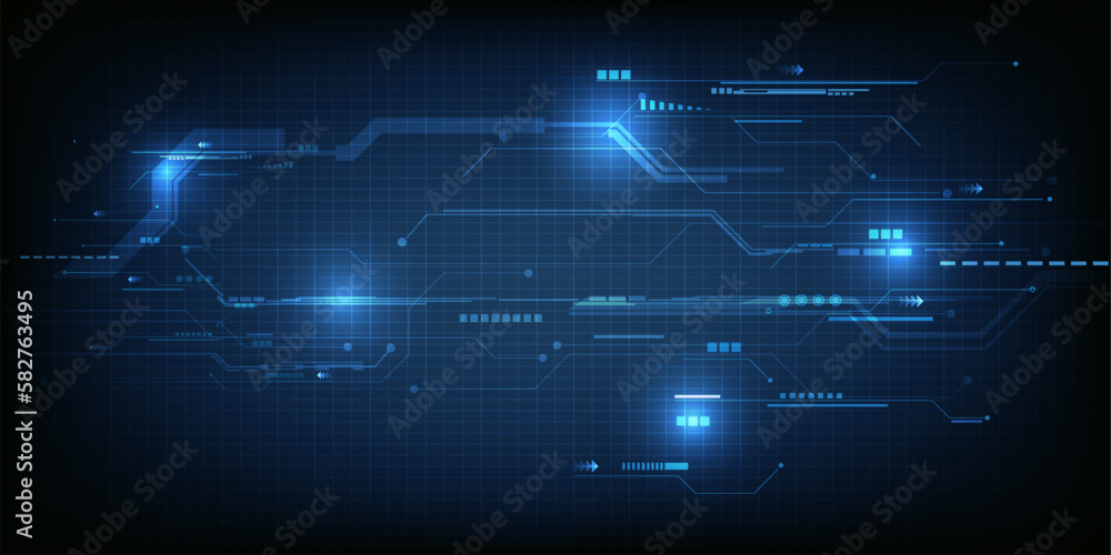 Vector illustrations of futuristic digital innovation and technology ...