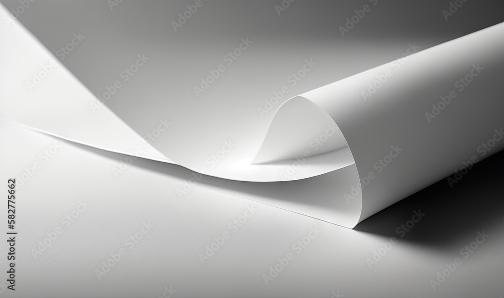 a close up of a white paper on a table with a black background and a ...