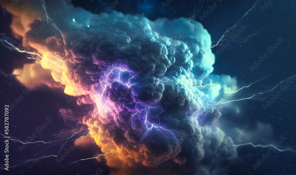 Study of the atmosphere and weather patterns Stock Illustration | Adobe ...