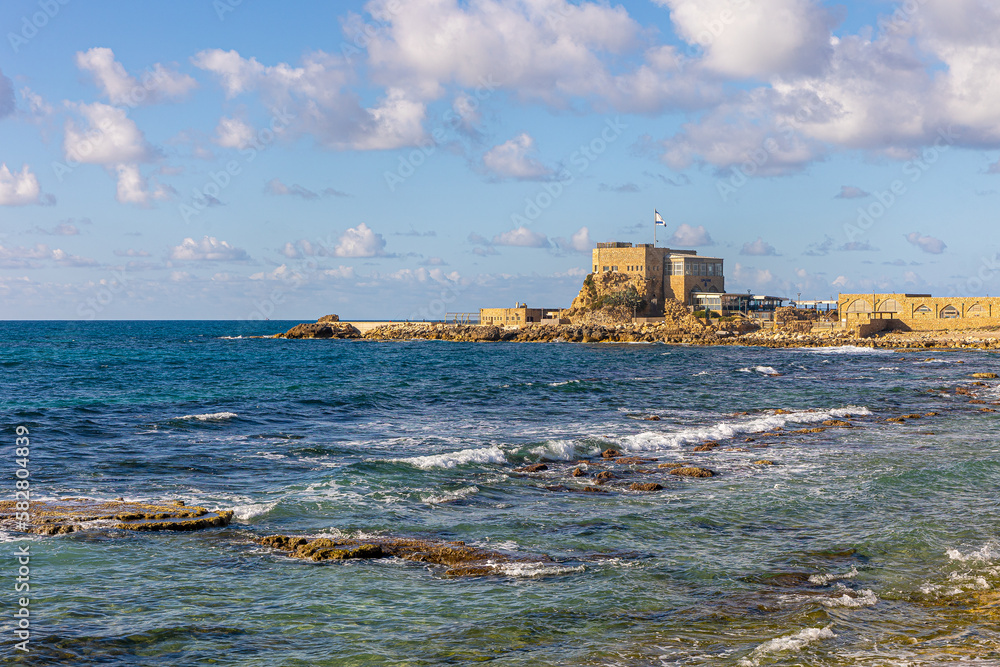 nature, landscape, old, view, ANFITEATRO ROMANO EM CESAREA MARITIMA ...