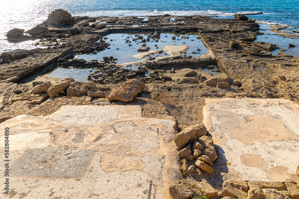 nature, landscape, old, view, ANFITEATRO ROMANO EM CESAREA MARITIMA ...