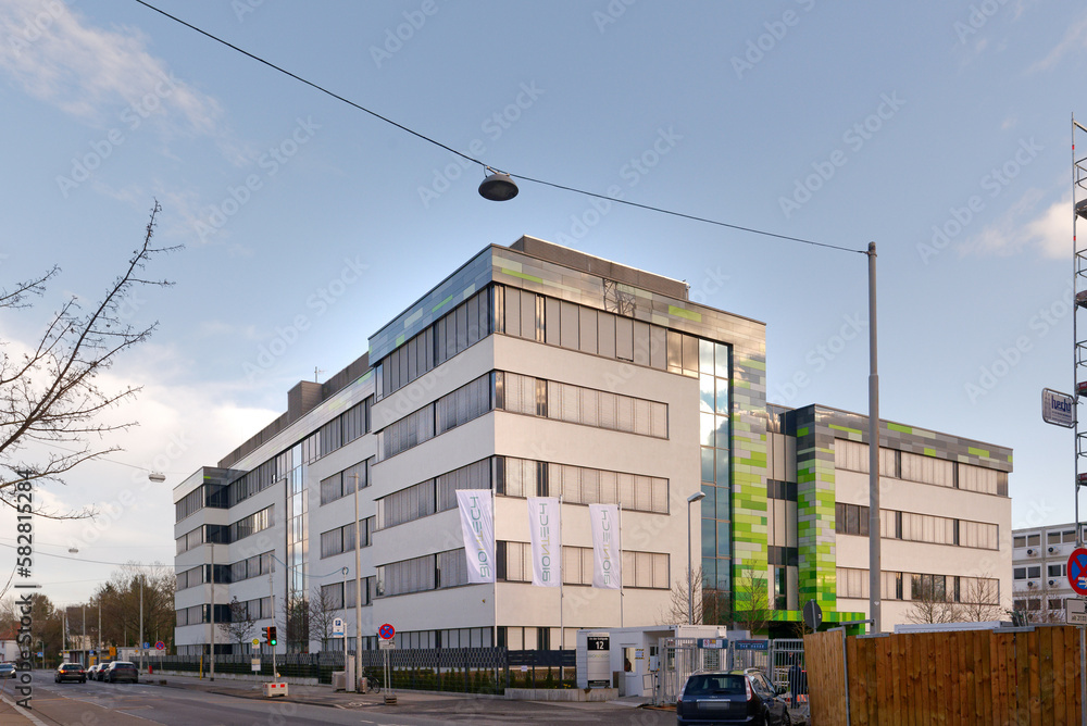 MAINZ, GERMANY - March 19, 2023: The street view of the BioNtech SE ...