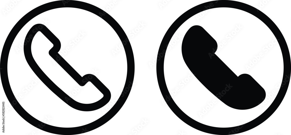 Call icon set isolated on white background. Call icon modern symbol for ...