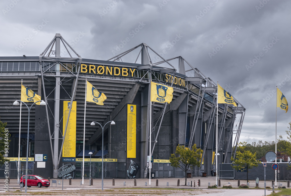 Fotka „Brøndbyvester, Hovedstaden, Denmark - May 2022: Brøndby Stadion ...