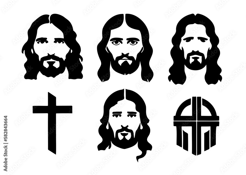 Jesus Head Transparent Vector Sheet, Jesus Christ Face, Transparent ...