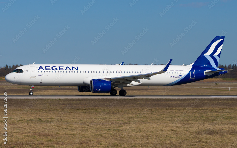 Aegean A321neo (Airbus A321-271NX) plane; 18.03.2023 foto de Stock ...