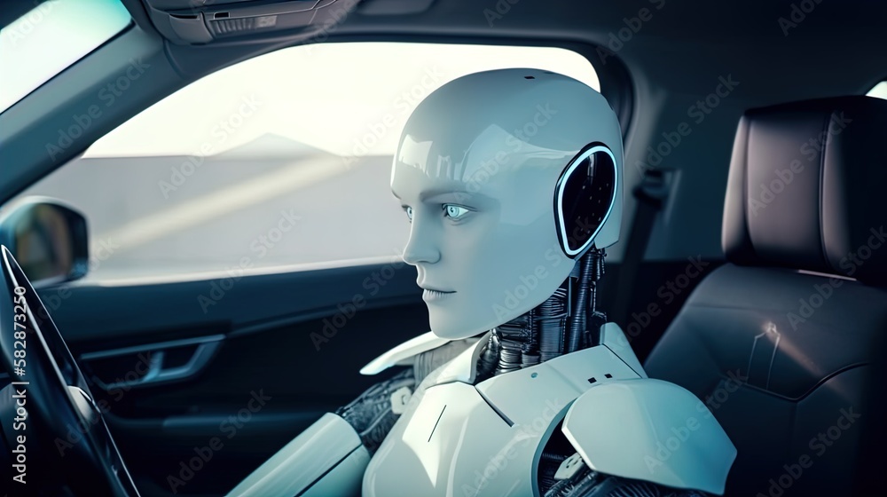 Autonomous AI Robot Takes the Wheel: The Future of Self-Driving Cars in ...