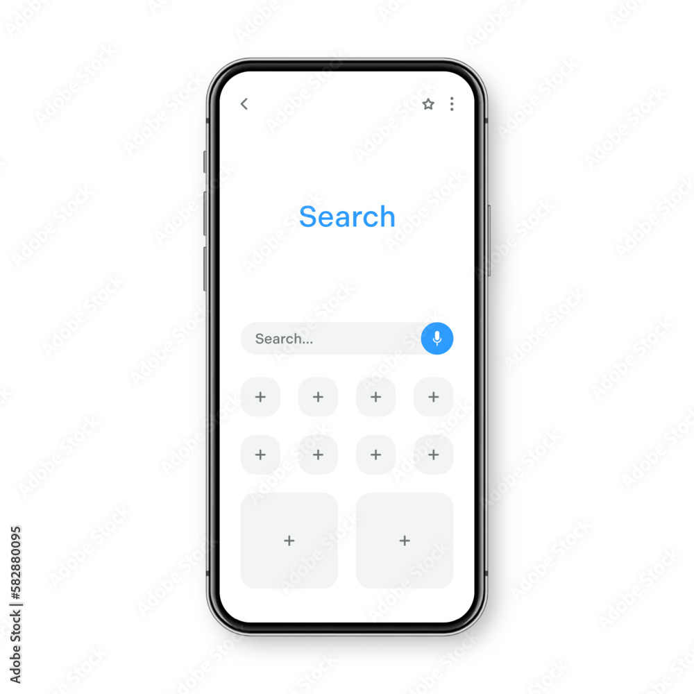 Smartphone with blank internet browser window and search bar. Web site ... Smartphone with blank internet browser window and search bar. Web site ...