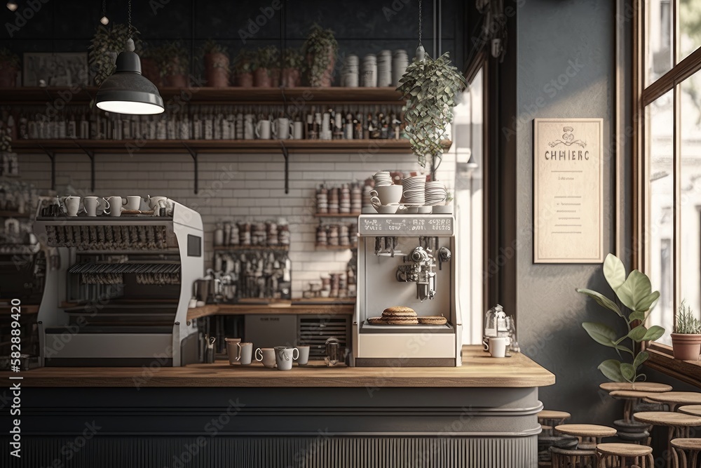 Explore a Hyper-Realistic, Luxurious, and Minimalist Coffee Shop with ...