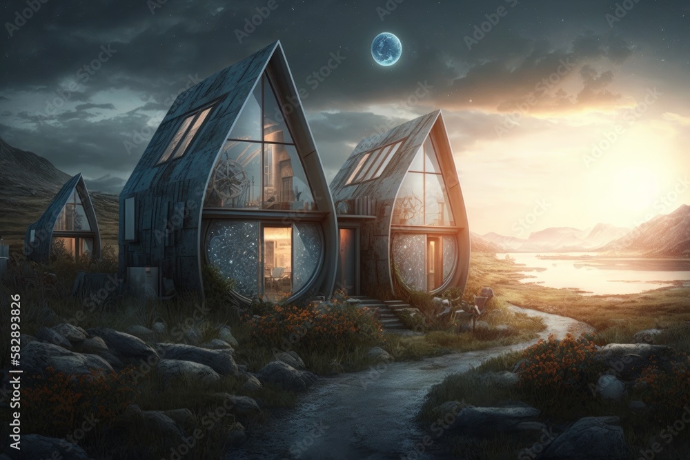 Discover the Stunning High-Detailed Rendering of an Eco-Village with ...
