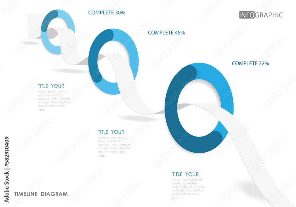 timeline roadmap project diagram Infographic template for business. 3 ...