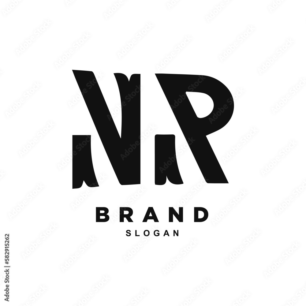 Modern letter NR logo design vector, N and R initial logo for your ...