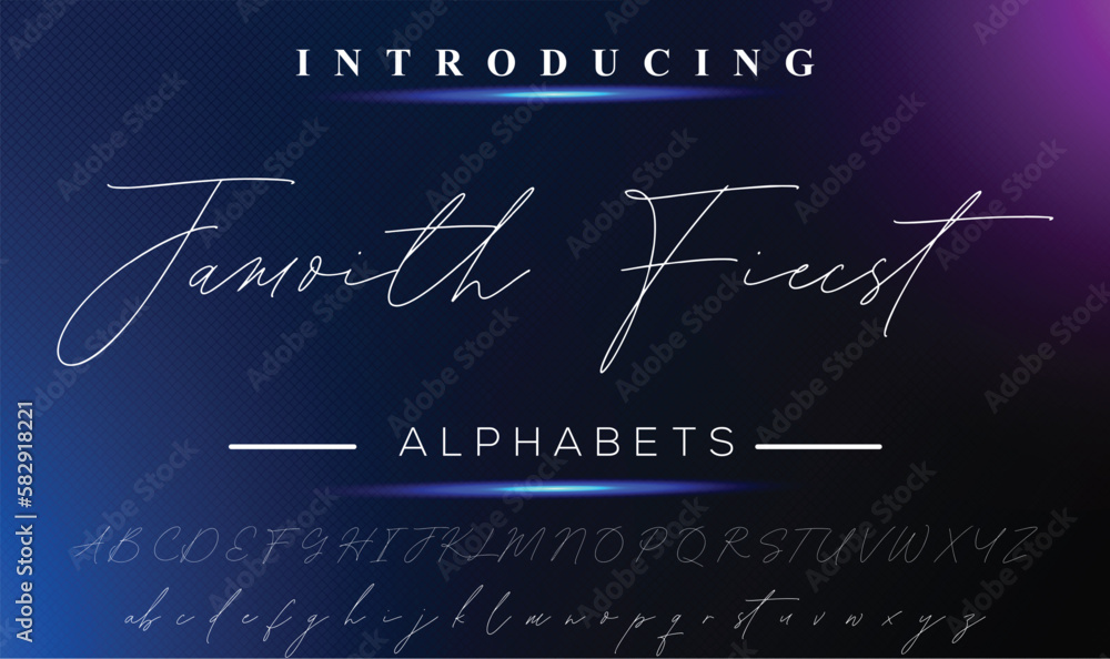 Hand drawn vector alphabet. Script font. Isolated letters written with ...