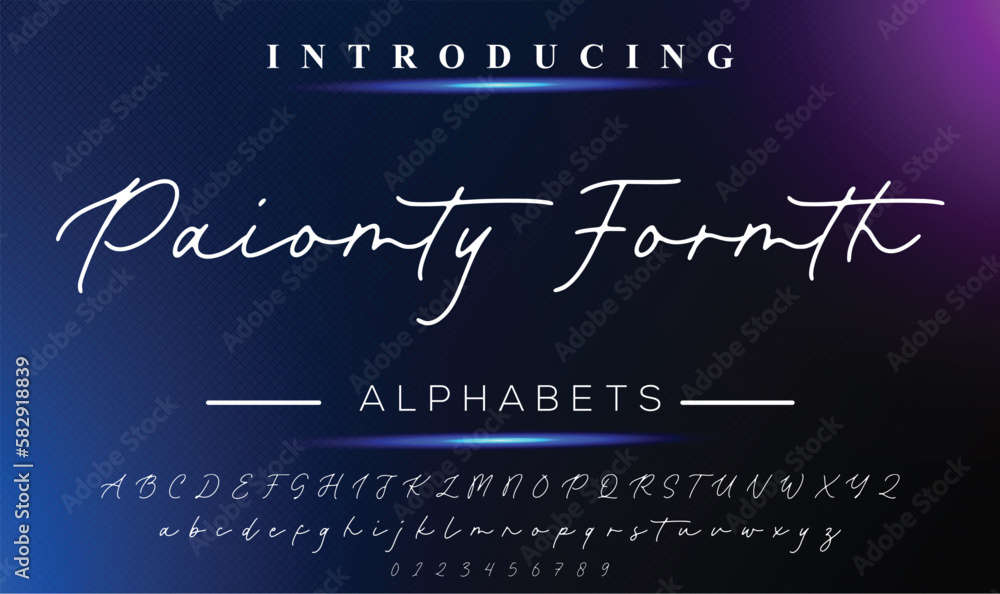 Hand Drawn Vector Alphabet Script Font Isolated Letters Written With Marker Ink Calligraphy