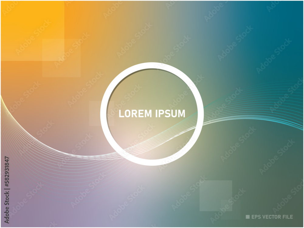 Abstract modern cover layout design template with rectangular box ...