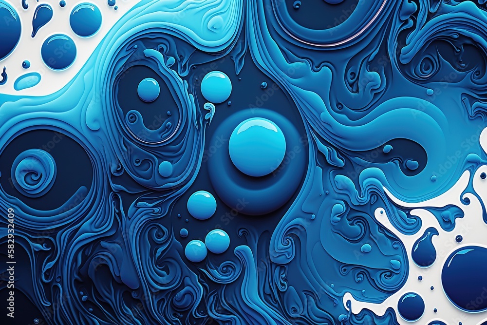 Abstract cloudy pattern with blue color Created with generative AI ...