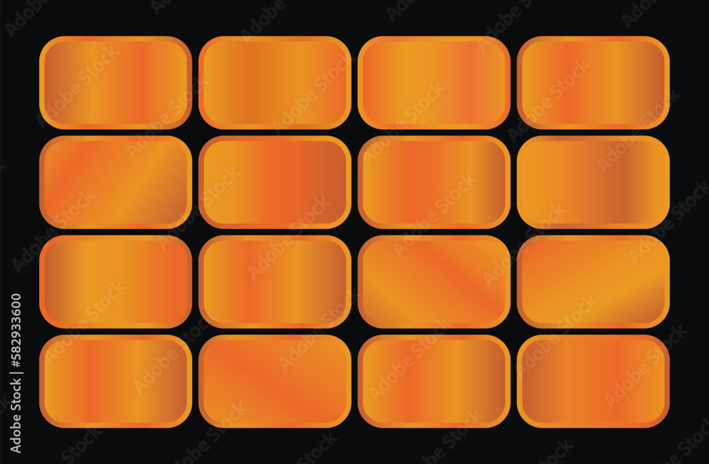 gradient set , orange swatches, yellow gradient set, gold gradient ...