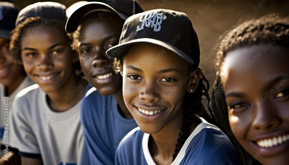 Group of Diverse and Empowered African American Black Youth High School ...
