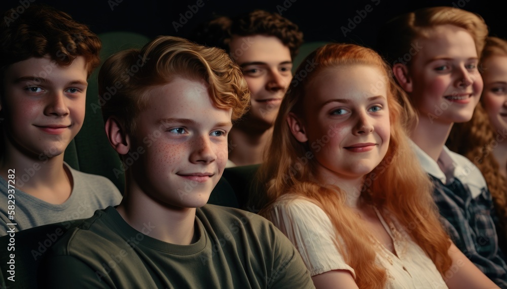 Group of Diverse and Empowered Caucasian White Youth High School ...