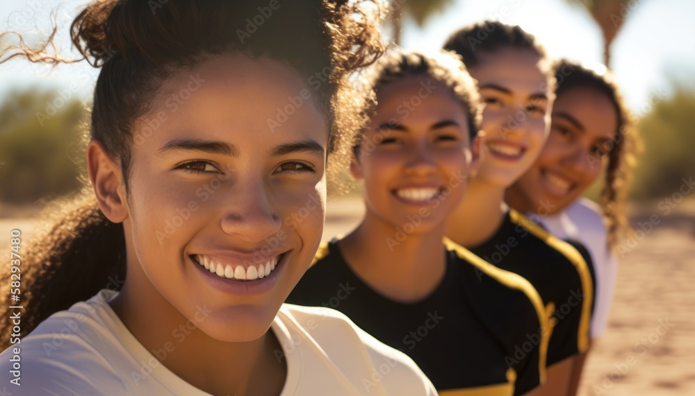 Group of Diverse and Empowered Hispanic Youth High School Students ...