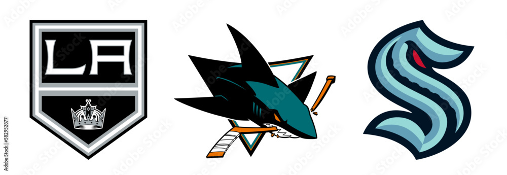 Vector logo of the Los Angeles Kings National Hockey League team. San ...