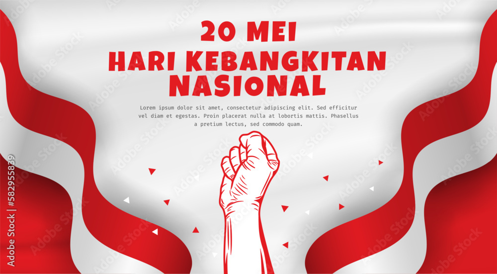 Hari Kebangkitan Nasional, 20 Mei. Translation : May 20, National ...