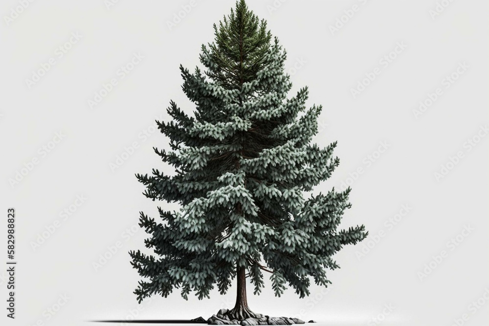 Spruce tree isolated on the transparent background. Generative AI Stock ...