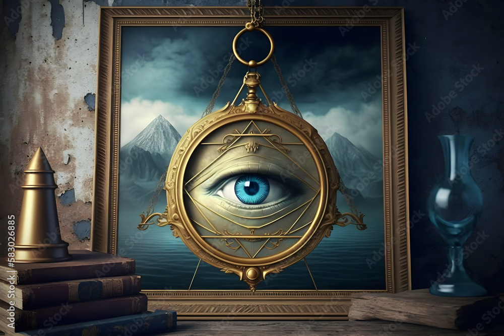 The all-seeing eye, or radiant delta, is a Masonic symbol. Neural ...