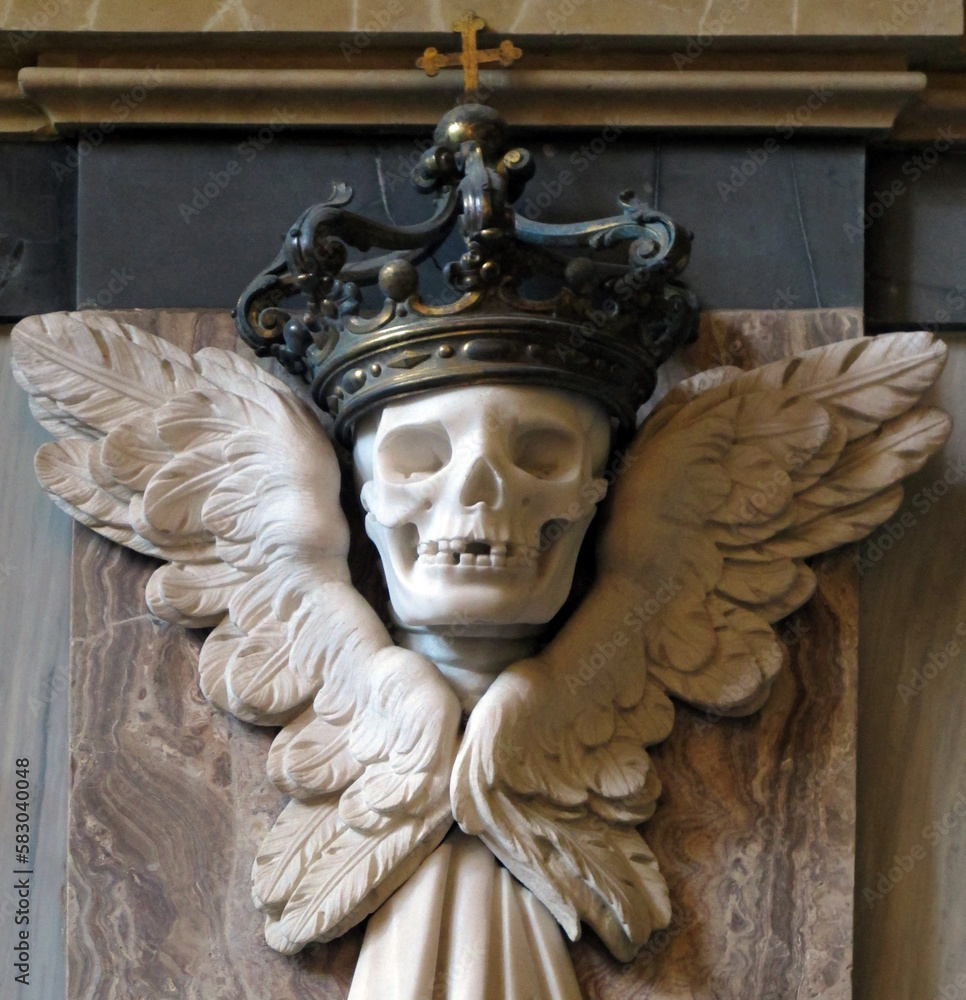 The tombs of the Savoy royal family inside the Superga built by King ...