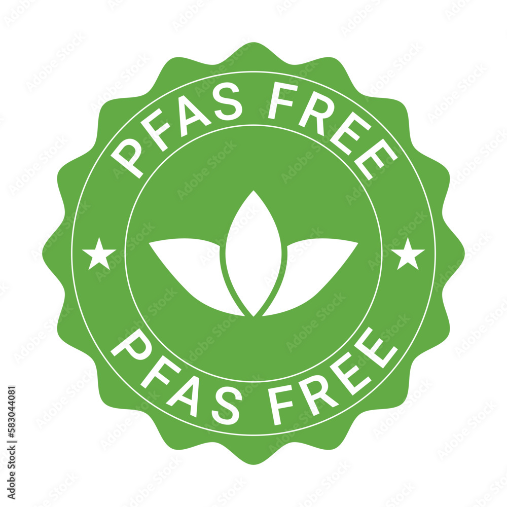 Vecteur Stock PFAS Free Badge, Seal, Label, Banner, Icon, Sticker ...