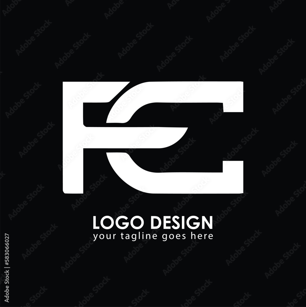 FC FC Logo Design, Creative Minimal Letter FC FC Monogram Stock Vector ...