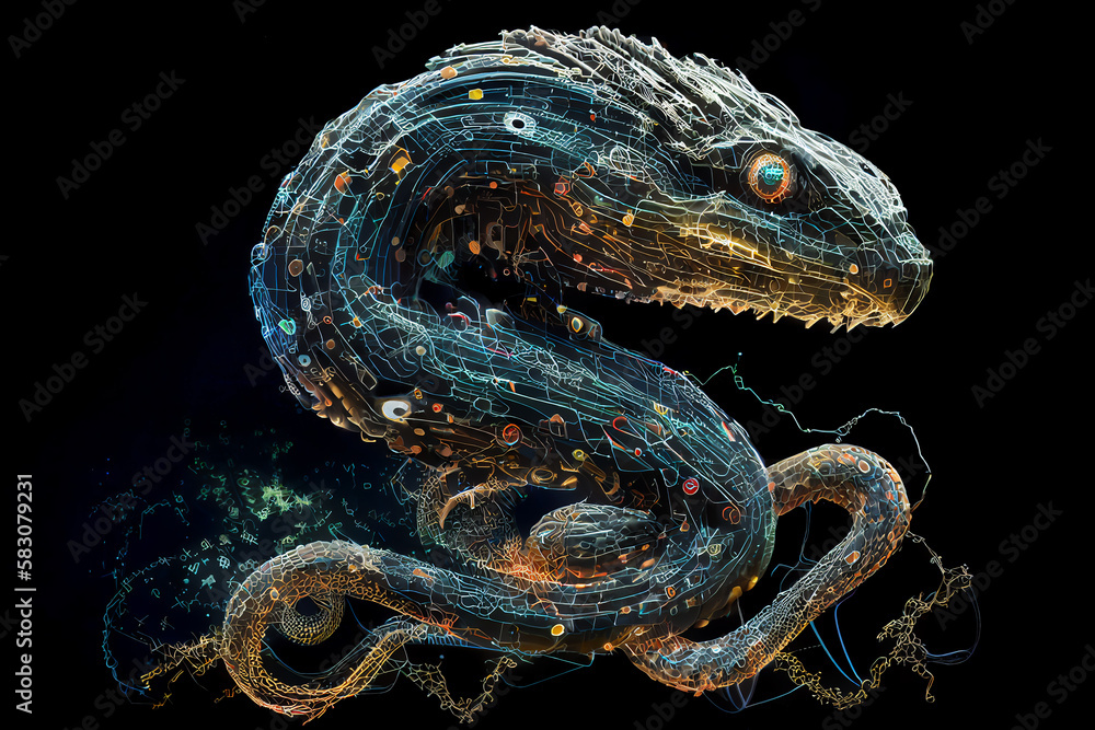 Neural network of a snake brain with data and artificial intelligence ...